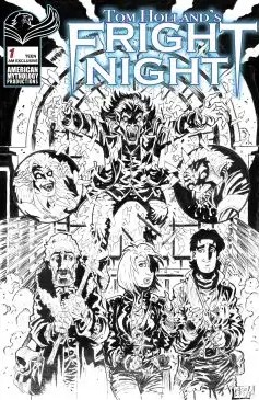 Tom Hollands Fright Night #1 Am Exclusive B&W – The Horror Times